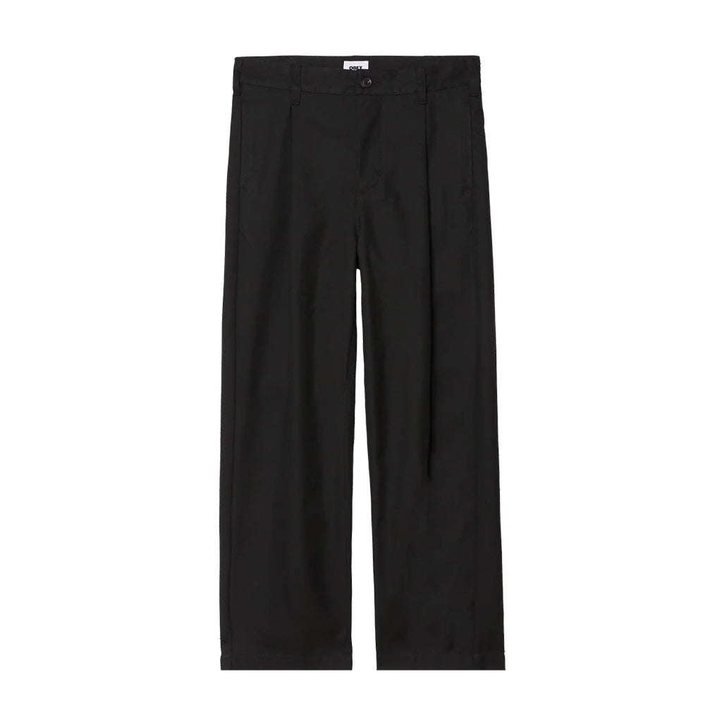 Obey | Armel Pleated Pants Black | Pants – Gunthers Supply And Goods