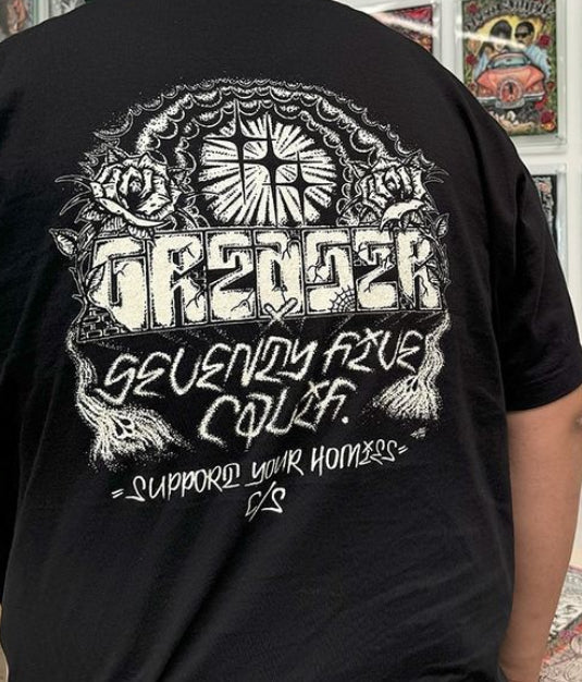 Greaser 13 |Greaser x SEVENTY FIVE_CALIFAS Tee | T-Shirt – Gunthers ...